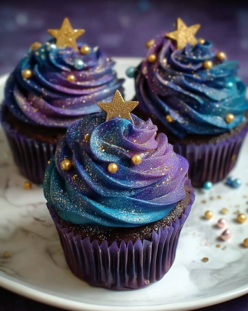 Night Sky Cupcakes Recipe – Stunning Galaxy-Themed Chocolate Treats